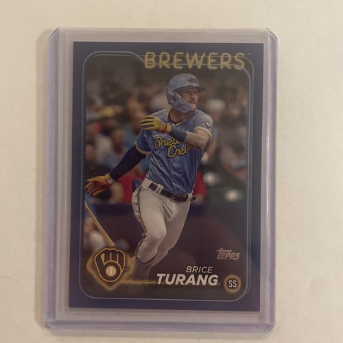 Topps 2024 Brice Turang Blue Parallel Paper #570 | eBay