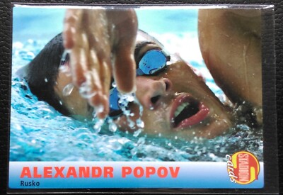 Alexander Popov, "Czar of Swimming" Swimmer, 2000 STADION WORLD STARS ...