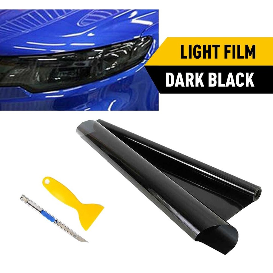 72inch Headlight Taillight Fog Light Tint Film Vinyl Wrap Universal For ...