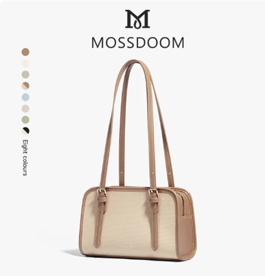 Shoulder Bag Mossdoom Women PU Leather Minimal Simple Handbag Korean ...
