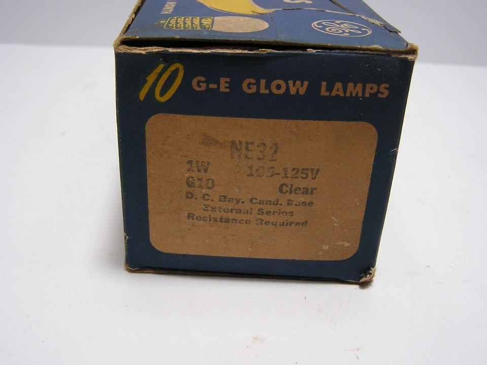 General Electric Glow Lamps Bulbs NE32 | eBay