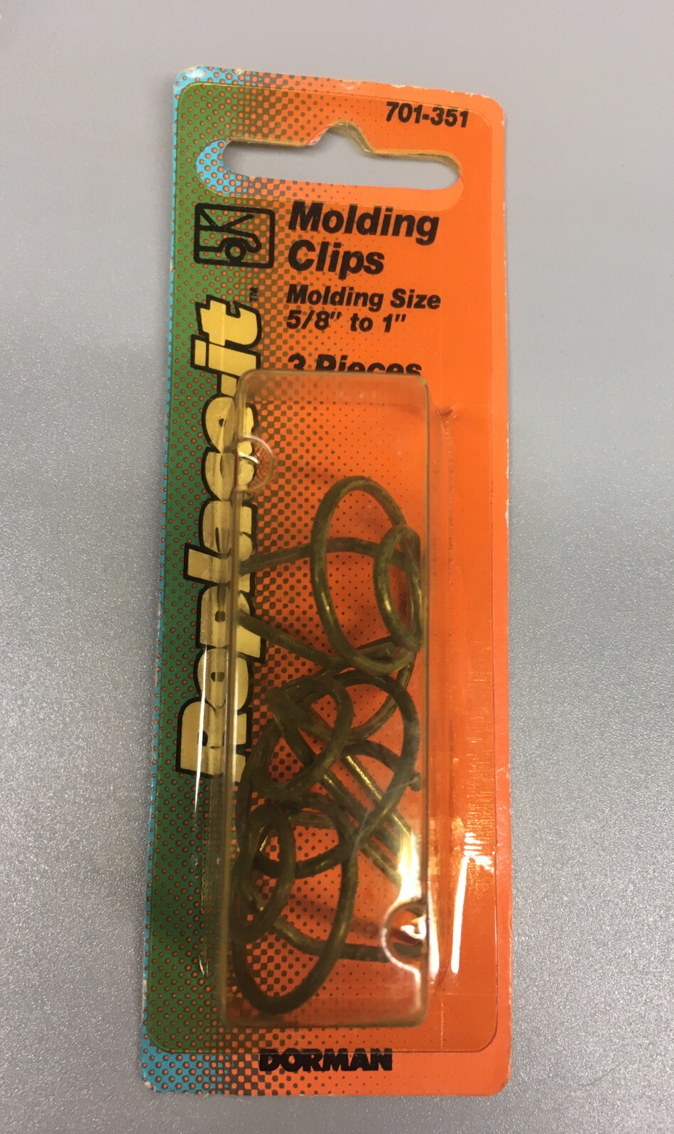 701-351 Dorman Molding Clips, Pack of 3, Molding Size 5/8" to 1" | eBay