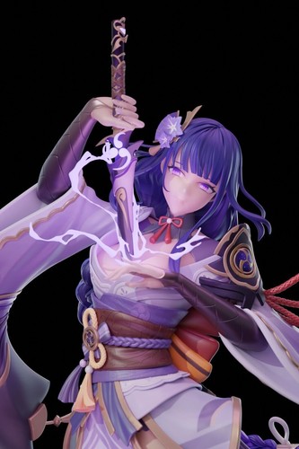 Genshin Impact Raiden Shogun Decor Figure PVC Collection Model Anime ...