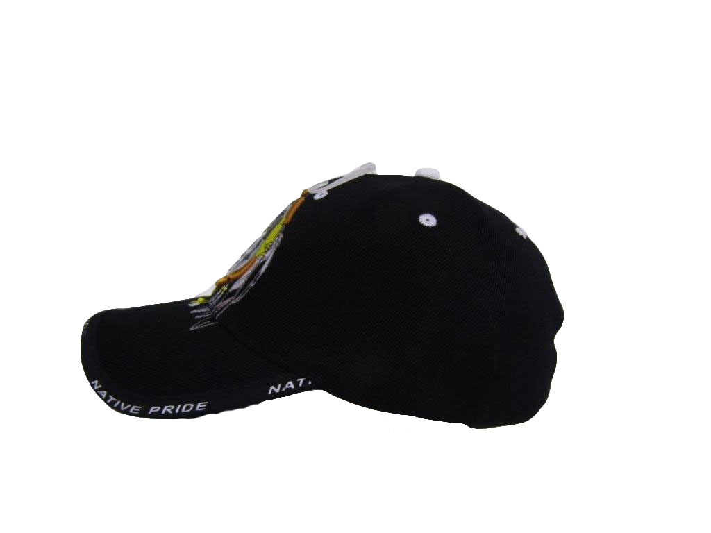 Native American Pride Indian Wolf Dreamcatcher Black Cap Hat | eBay