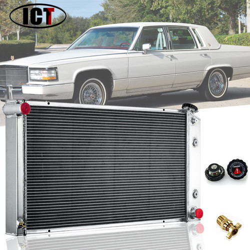 CC232 3 Row Aluminum Radiator Fits 1977-1992 Cadillac DeVille Fleetwood ...