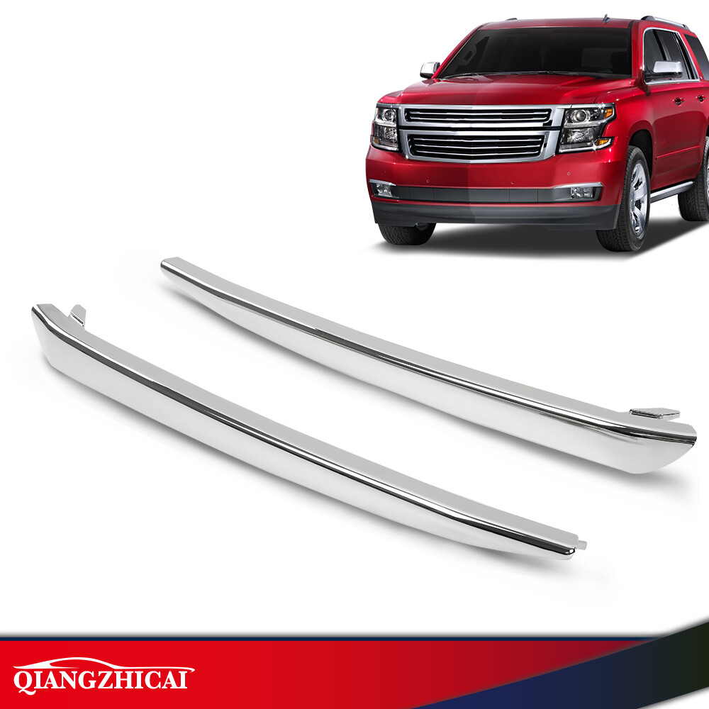 Fit For 2015-2020 Chevrolet Tahoe Suburban Front Bumper Trim Molding ...