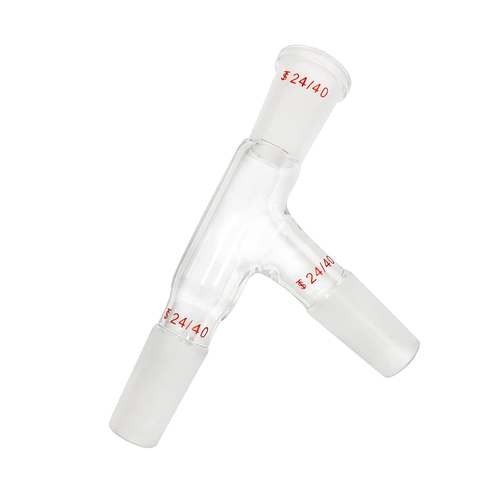 Glass 3 Way Distilling Adapter with 24/40 Joints for Distillation ...