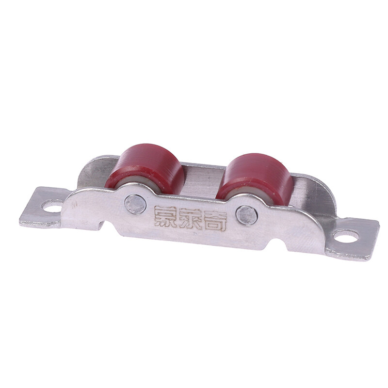 1 Pcs Stainless Steel Door Window Silent Nylon Pulley Slot Wheel ...