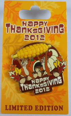 Disney Happy Thanksgiving 2012 Chip & Dale Limited Edition Pin | eBay
