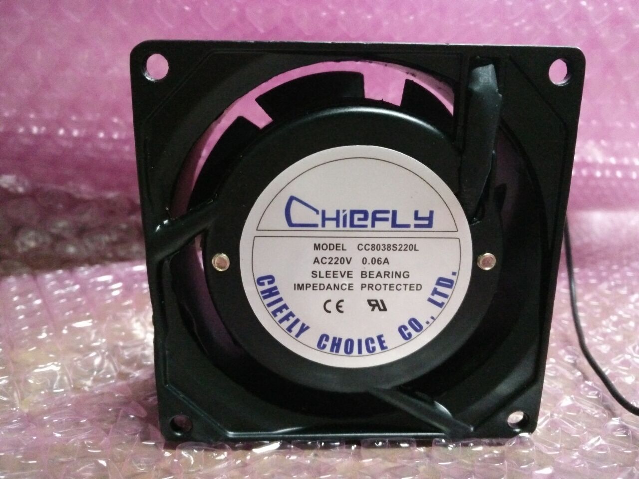 1 PCS CHIEFLY Fan CC8038S220L AC 220V 0.06A 8038 8cm 2 Wire | eBay