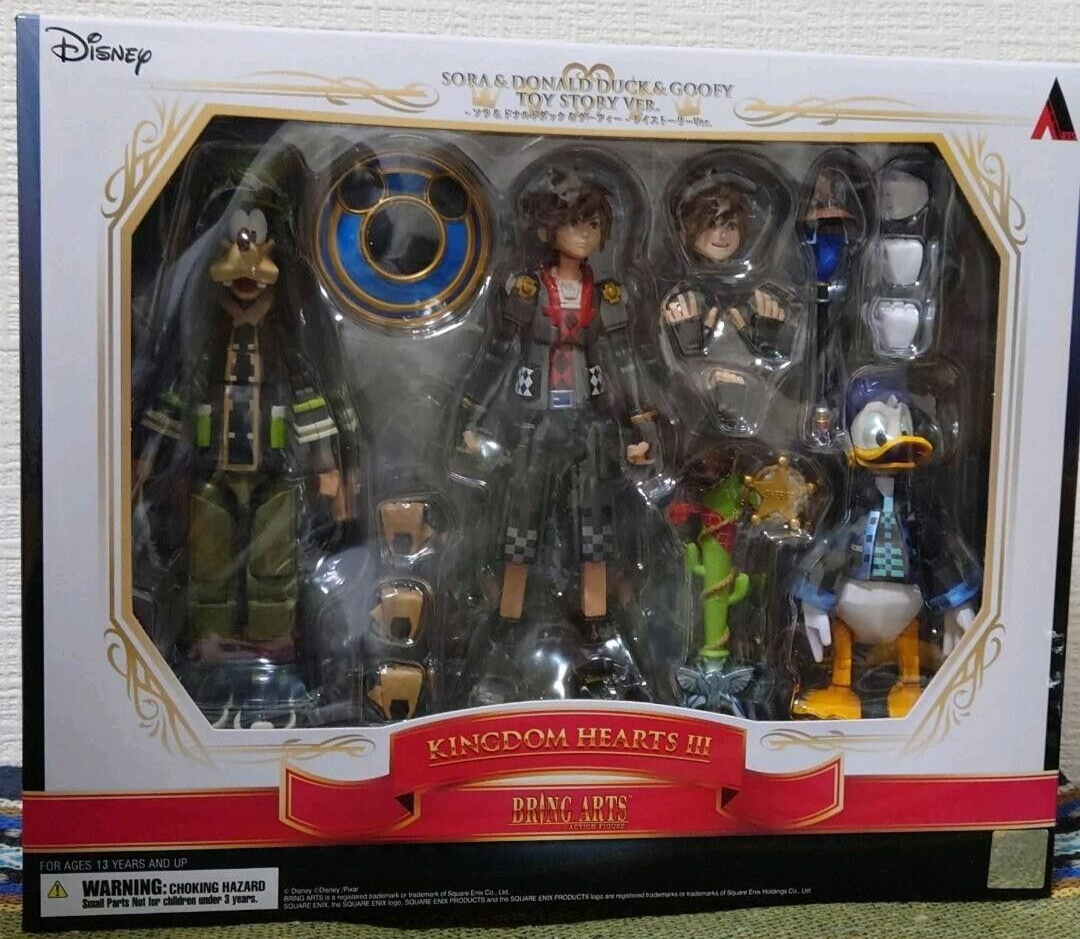Kingdom Hearts III BRING ARTS Figure Sora Donald Goofy Toy Story ...