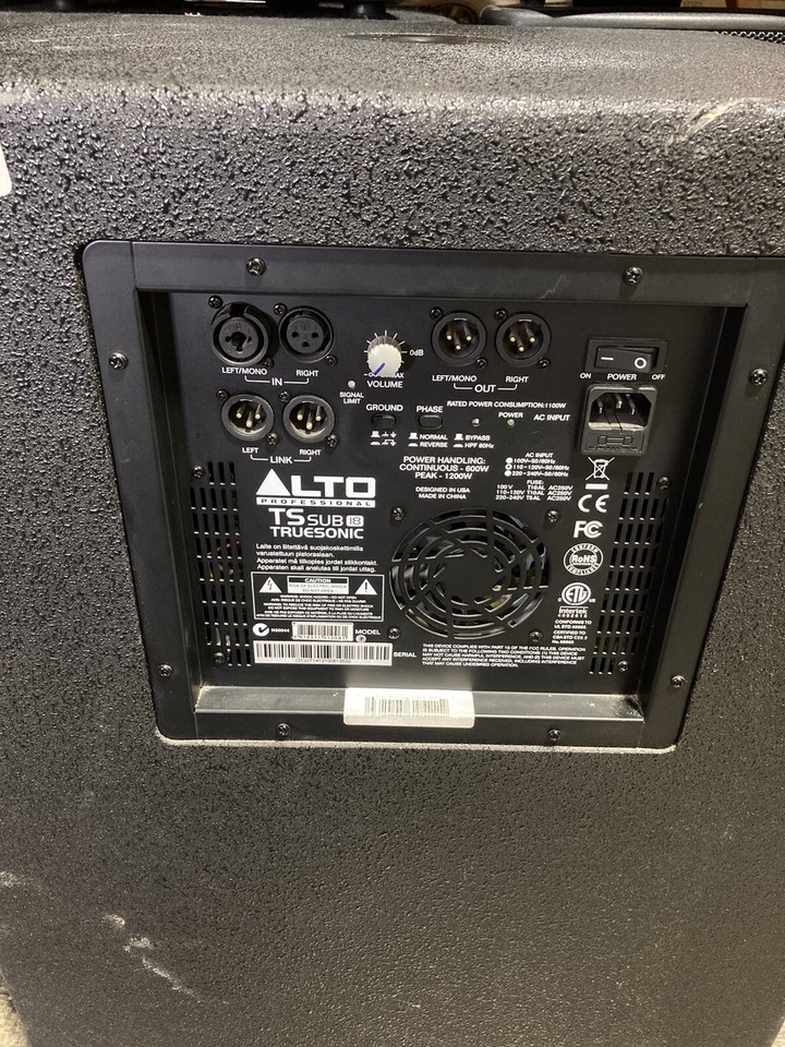 Alto Professional TS18S Powered Subwoofer with 18-Inch Driver | eBay