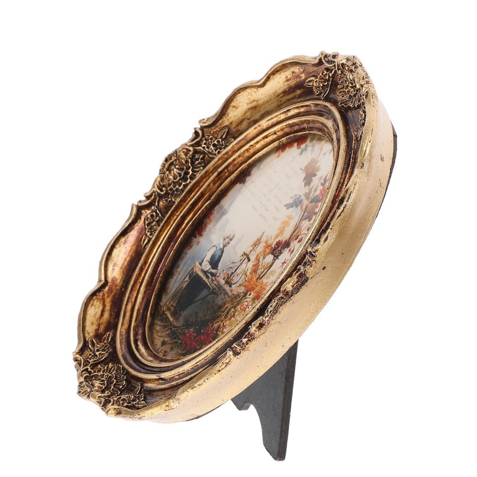 Oval Picture Frame Resin European Style Decorative Photo Frame for ...