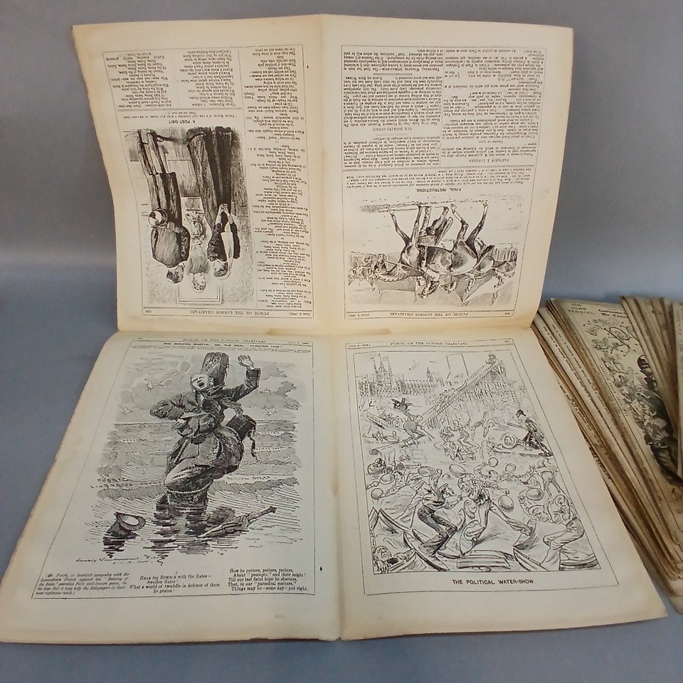 Punch Vintage Magazine Bundle 35x Editions 1892-95 Stories Comics ...