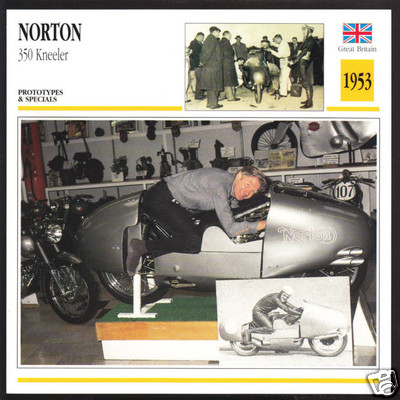 1953 Norton 350cc Kneeler Sammy Miller Ray Amm Race Motorcycle Photo ...