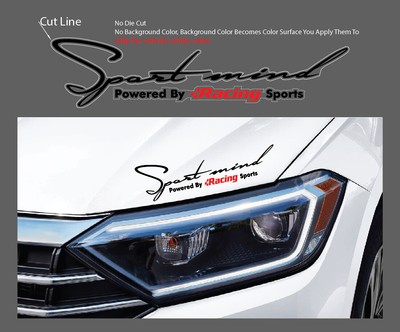 Sports Mind Powered by Fit Honda Sport Decal Sticker Racing Car ...