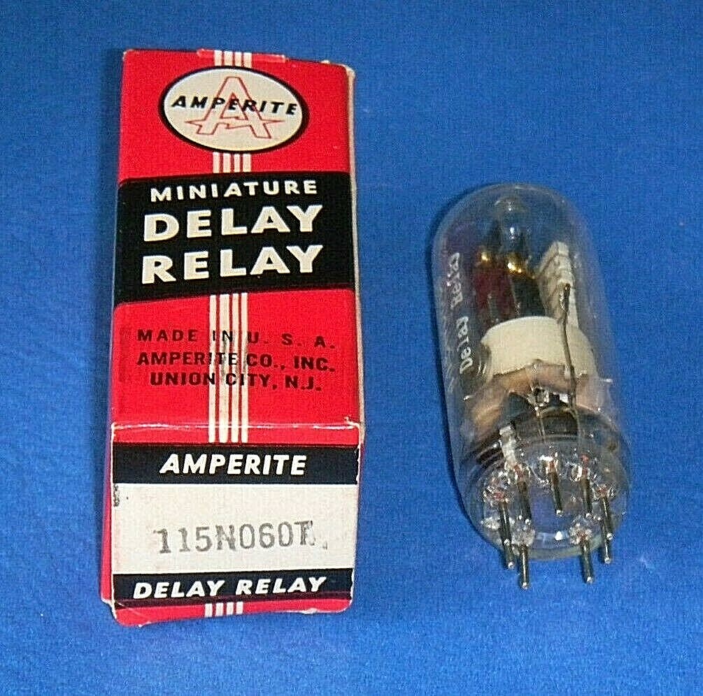 Amperite 115N060T Delay Relay -9 Pin Miniature Time Delay SPST 3A 115V ...