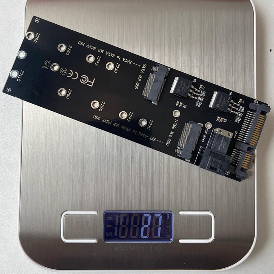 22Pin SATA M.2 SSD Adapter SFF-8643 to NVMe M.2 NGFF to SSD Mainboard ...