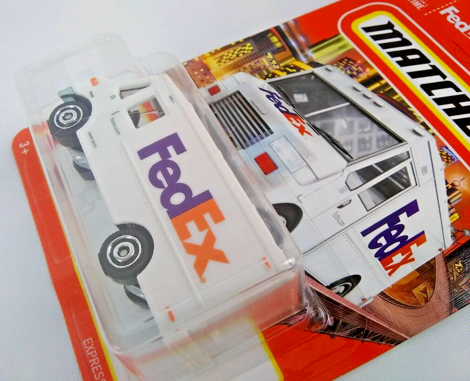 FedEx Express Delivery Matchbox Die Cast Parcel Mail Truck Van 1:64 ...