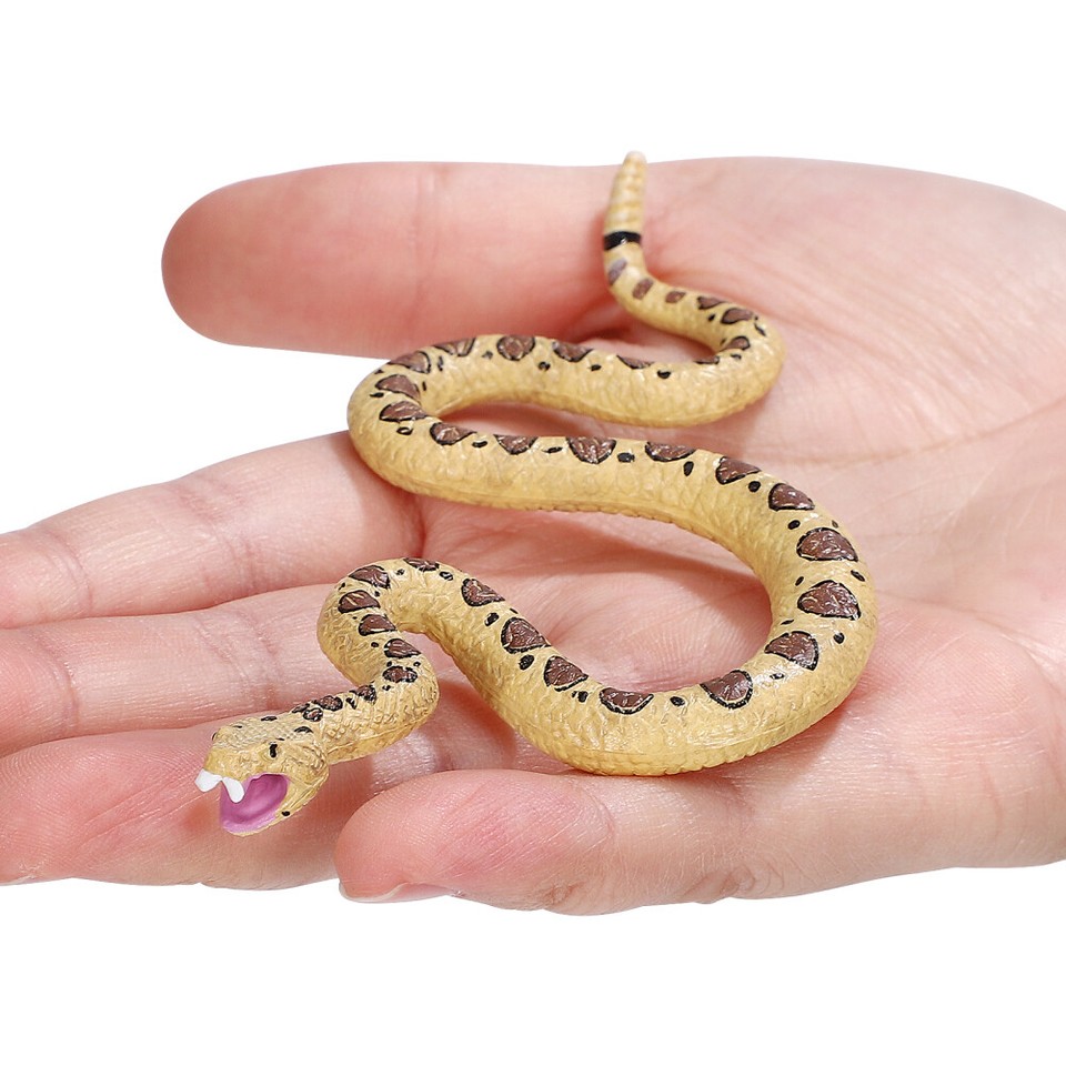 Fake Snakes Garden Rubber Snake Figure Rubber Copperhead Snake Real ...