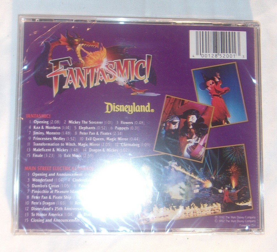 DISNEYLAND FANTASMIC CD INCLUDES MAIN STREET ELECTRICAL PARADE ...