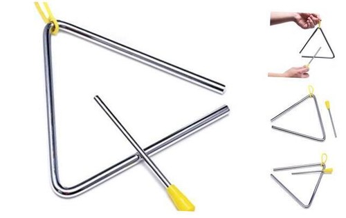 Musical Steel Triangle Percussion Instrument With Striker 6 Inch | eBay