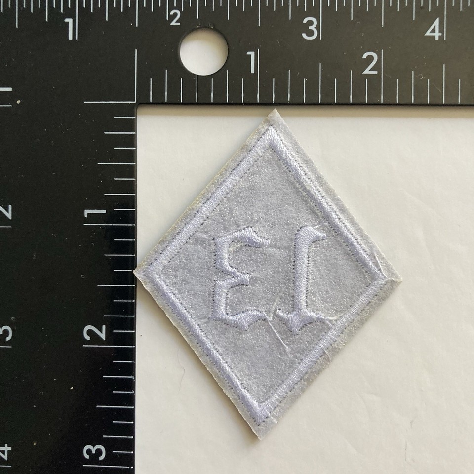 Lucky Number 13 Black Diamond Emblem Embroidered Iron On Patch DIY ...