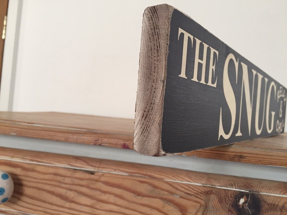 Snug Sign The Snug Wooden Vintage Style Home Garden Plaque Room Cozy ...