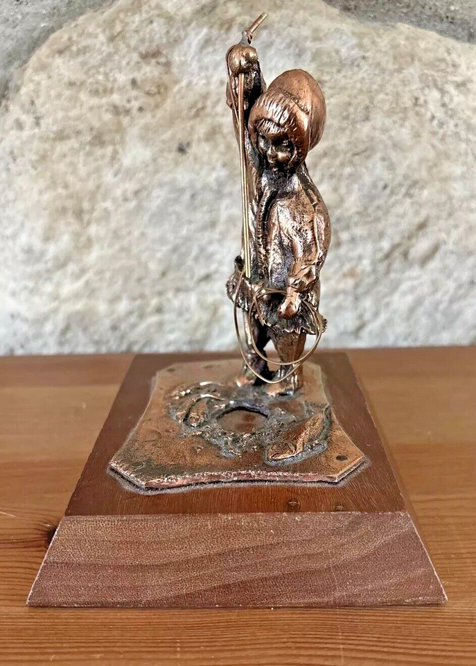 Vintage Inuit art ~ Copper Statue ~ First Nation Eskimo Arctic Native ...