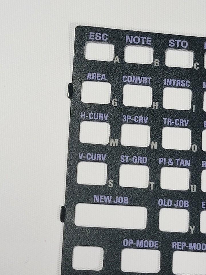 TDS SURVEY PRO Card For HP 48GX Calculator + KEYBOARD OVERLAY | eBay