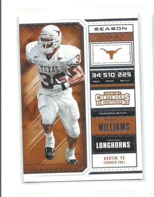 2018 Panini Contenders Draft Picks #84 Ricky Williams Mint | eBay