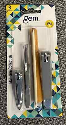Gem Manicure Collection - Nail Clippers, Emery Boards, Cuticle Stick ...