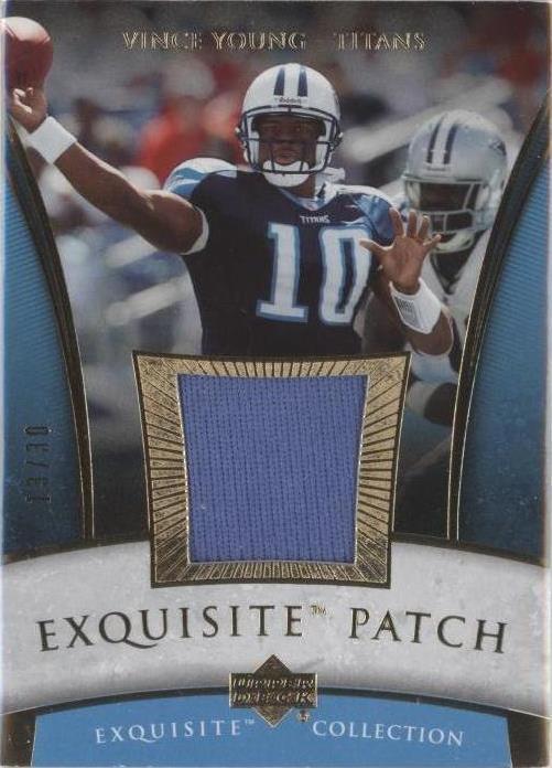 2006 Upper Deck Exquisite Collection - Patch Vince Young #EP-VY Gold /30 (MEM, RC) for sale ...