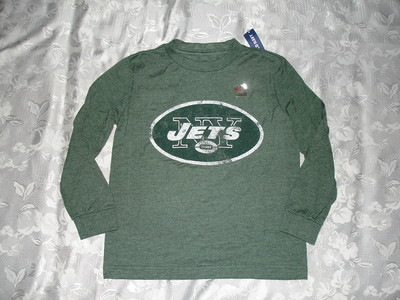 Boys OLD NAVY NFL Team Apparel NY NEW YORK JETS Long Sleeve Shirt Top ...