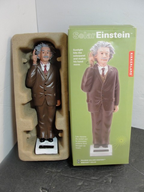 Kikkerland Solar Powered Albert Einstein Waving Figurine Novelty Figure for sale online | eBay