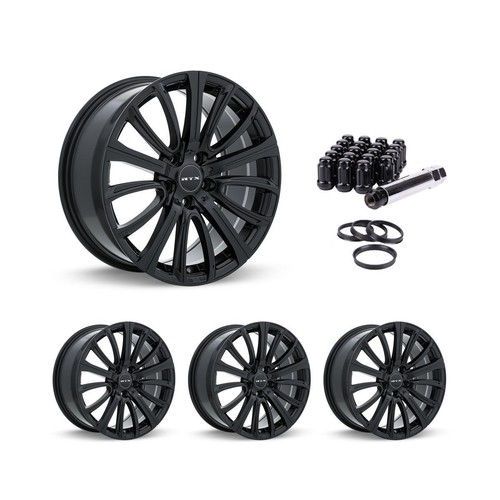 Wheel Rims Set with Black Lug Nuts Kit for 09-19 Ford Flex P870985 20 ...