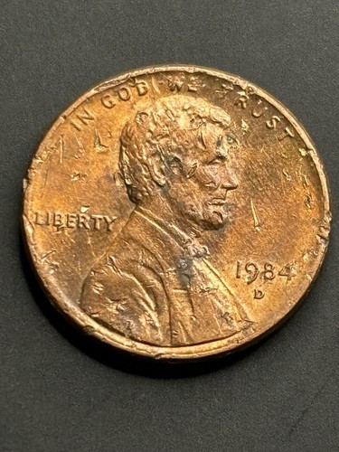 1984 D Lincoln Penny Error Obverse: Lamination / Closed CA | eBay