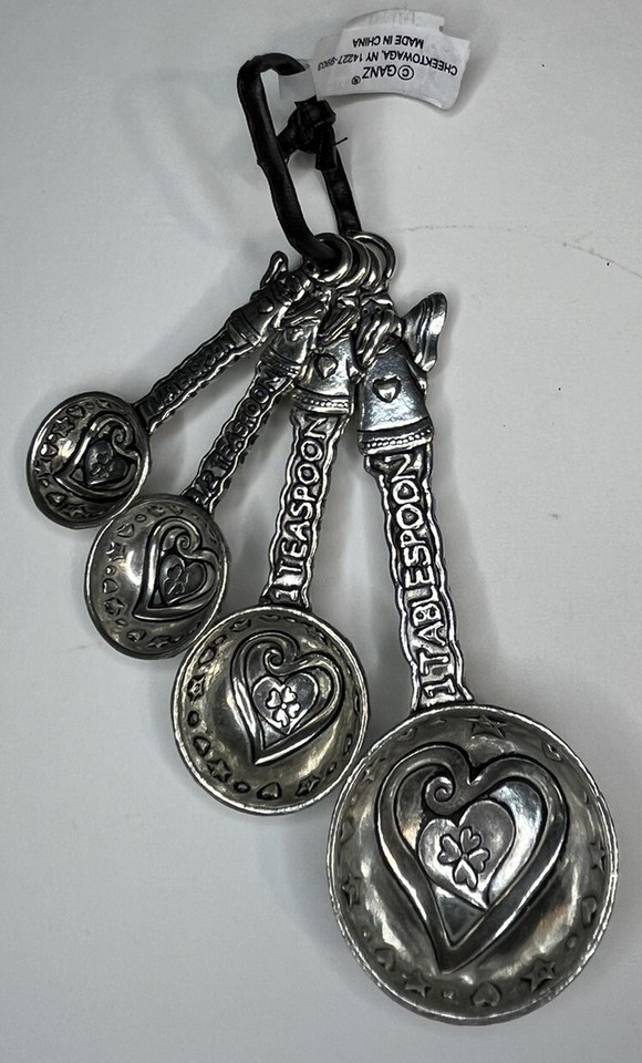 GANZ Measuring Spoons choice Set Bees Crosses Angels Flowers New 4 pc ...