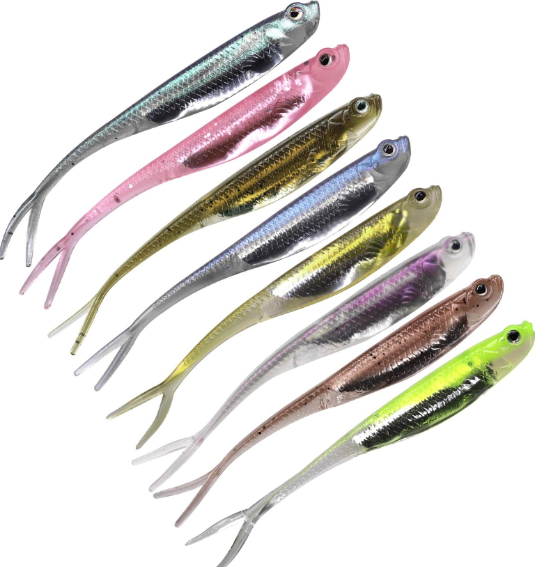 Soft Fishing Lures Set Like Banjo Minnow System Tackle Hooks Lure Bait ...