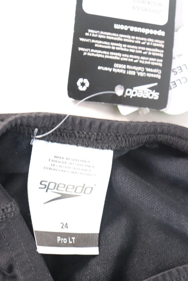 Speedo Women's Swimsuit One Piece Pro LT Super Pro Black Size 24 NWT | eBay