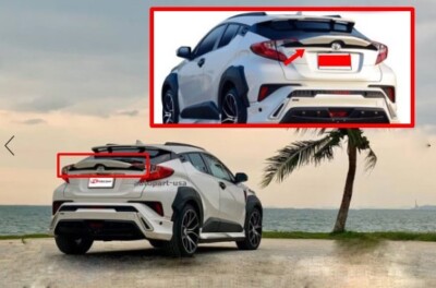 Fit Toyota C-HR CHR 2017-2019 Unpainted Rear Middle Spoiler Wing | eBay
