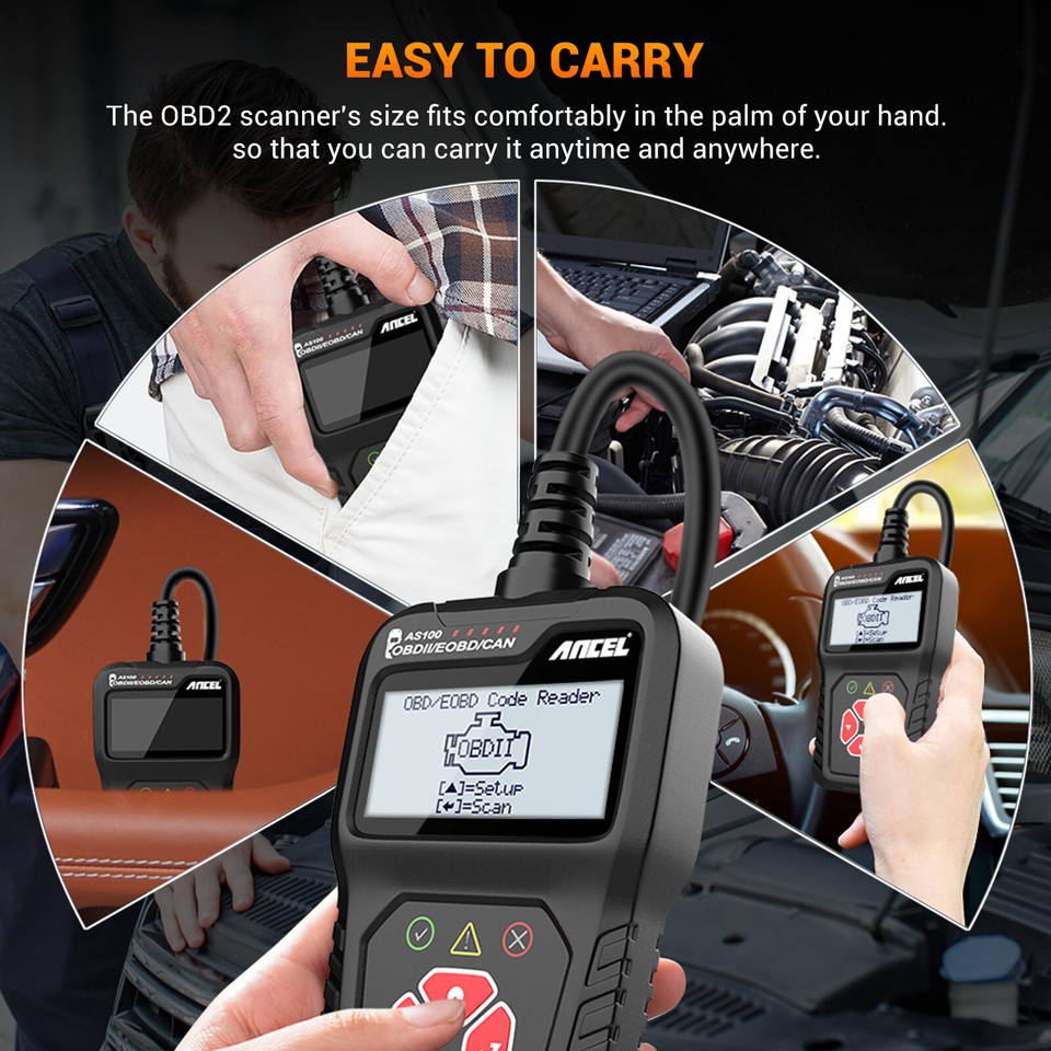 Universal Check Engine Fault Car OBD2 EOBD Scanner Code Reader ...