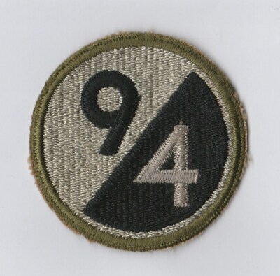 WWII - 94th INFANTRY DIVISION (Original patch) | eBay