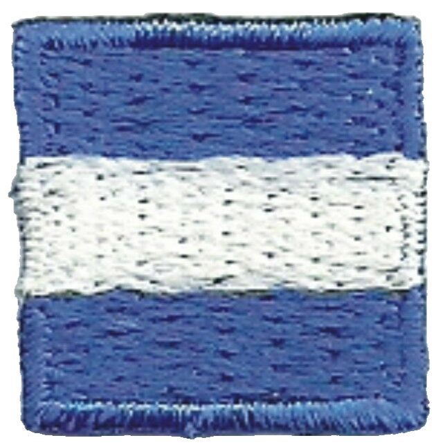 Maritime Signal Flag Letter J Juliet Patch Embroidered Iron on (5/8 ...