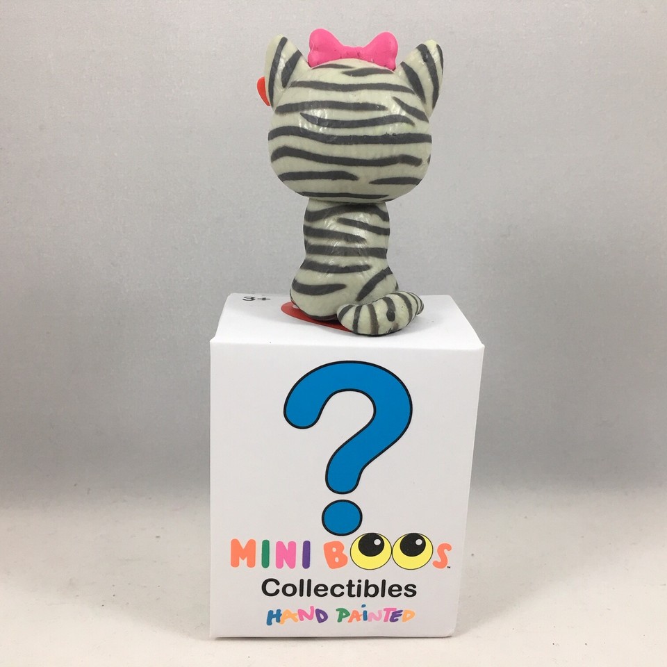 TY Beanie Boos Mini Boo KIKI Grey Tabby Cat Series 1 Collectible Figure ...