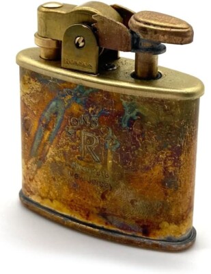Ronson Standard Steampunk Design Oil Lighter Japanese Made in JAPAN ...