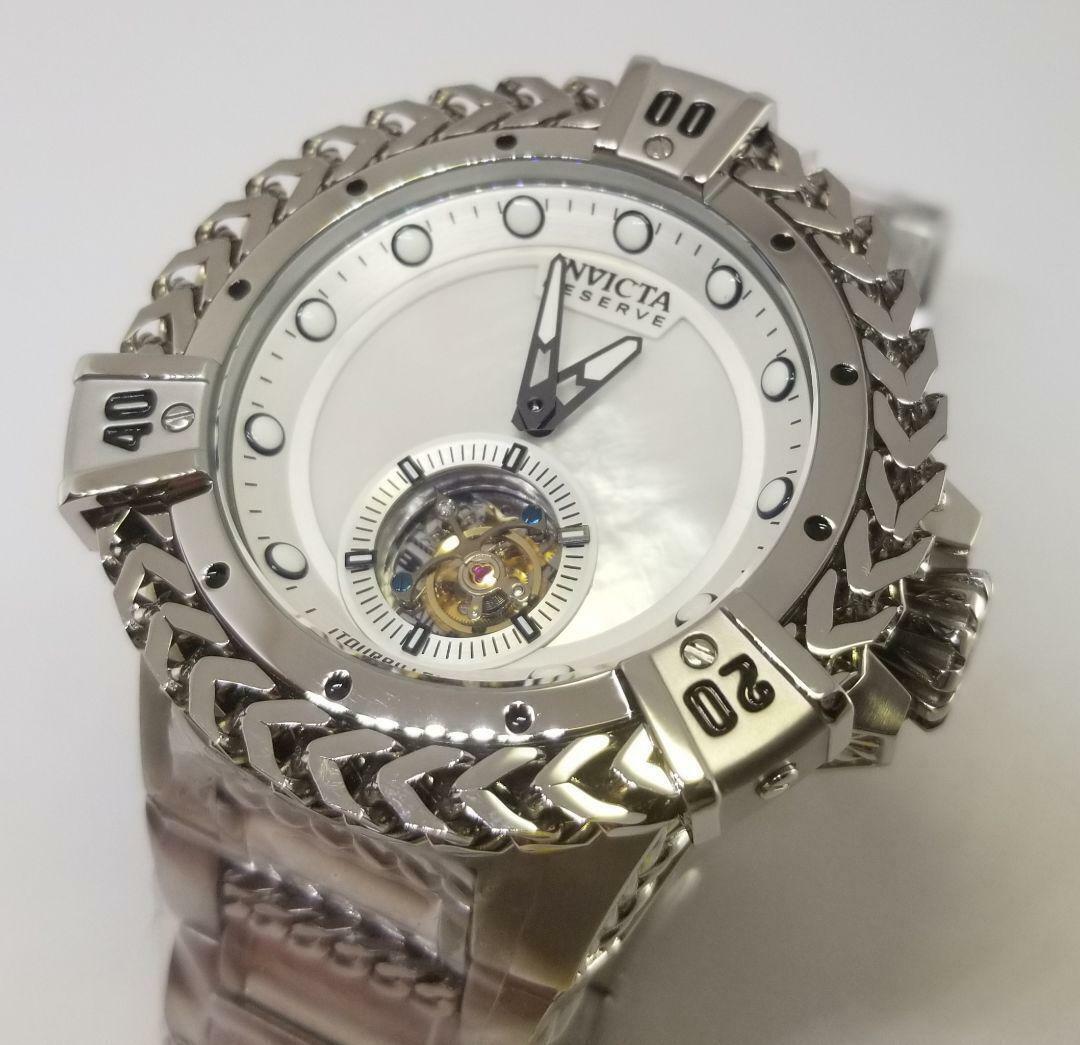 Invicta Tourbillon Watch 53mm Reserve Bolt Hercules MOP High Polish ...