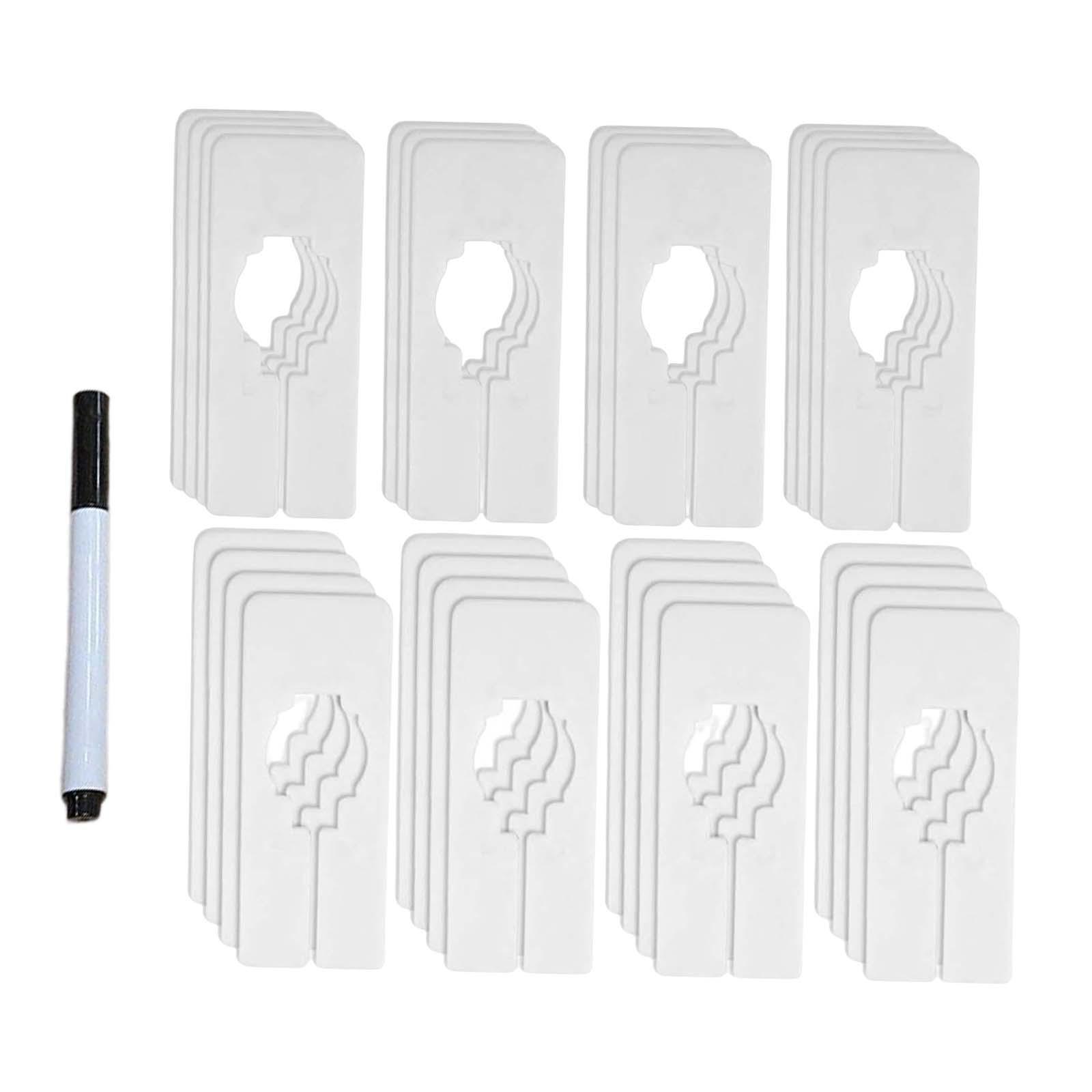 30 Pieces Clothing Hangers Dividers Separator with Marker for Sorting ...