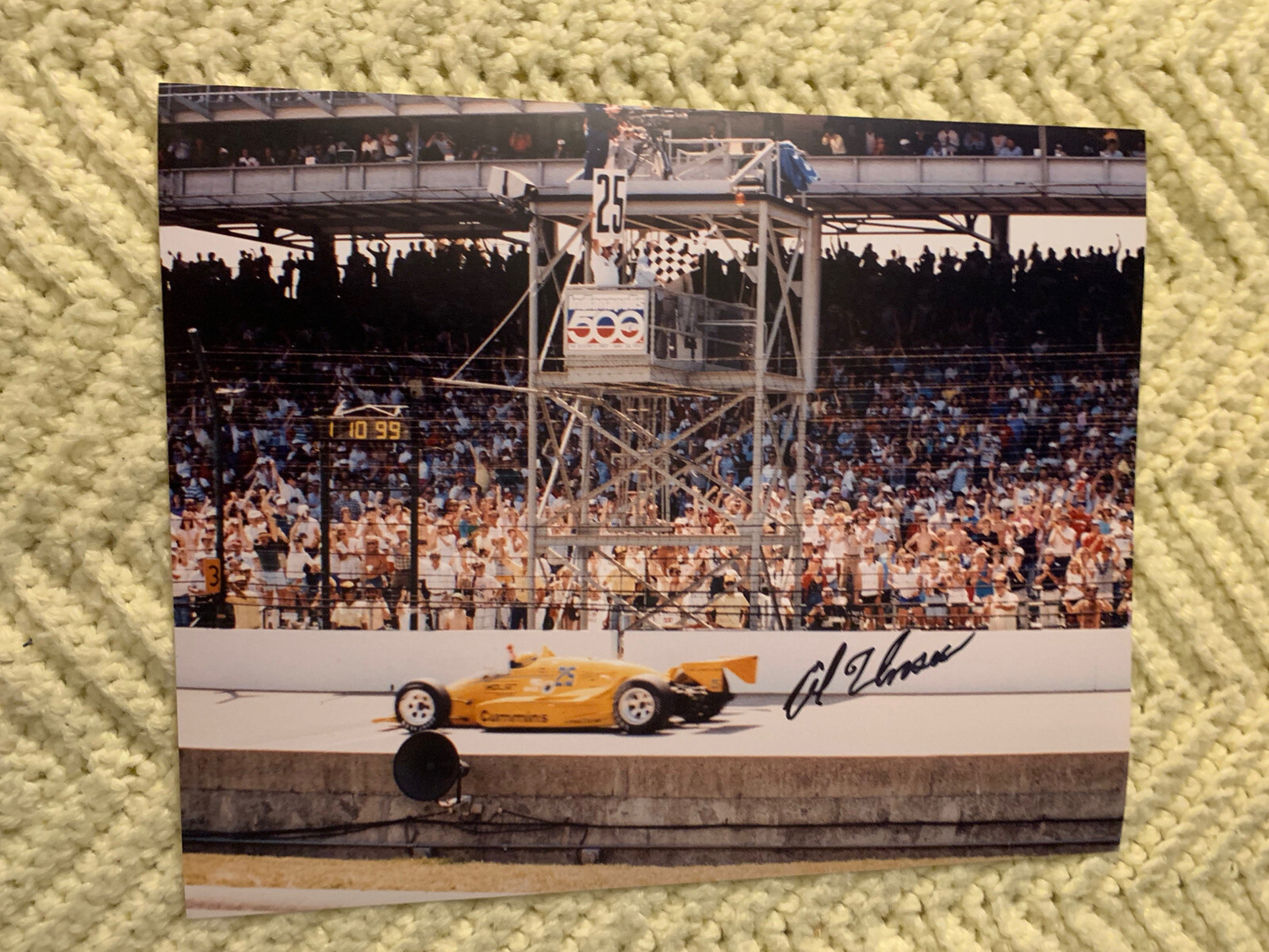 Vintage Al Unser Sr Indy 500 Signed 8 X 10 Photo Indianapolis Autograph ...