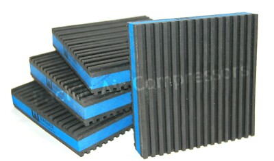 4 x 4 INDUSTRIAL ISOLATOR PADS (set of 4) vibration pad | eBay